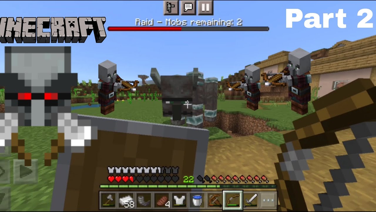The battle of Bad omen |part 2| #minecraft - YouTube