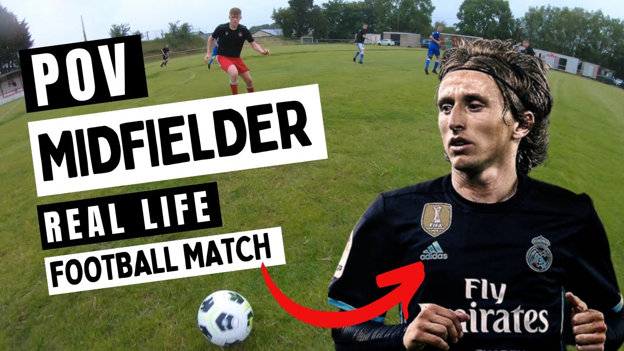 POV Midfield Footballer wears GoPro during 11v11 Match, Scores 2 Goals ...