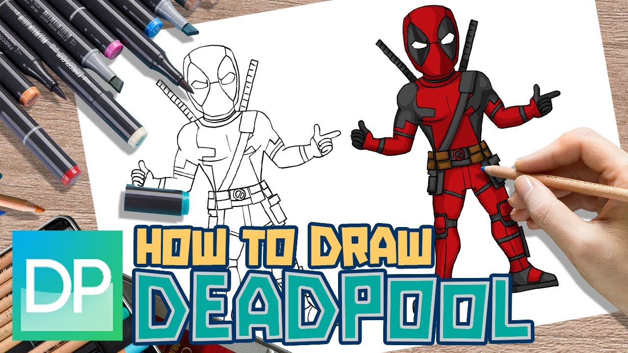 [DRAWPEDIA] HOW TO DRAW DEADPOOL - STEP BY STEP DRAWING TUTORIAL - YouTube