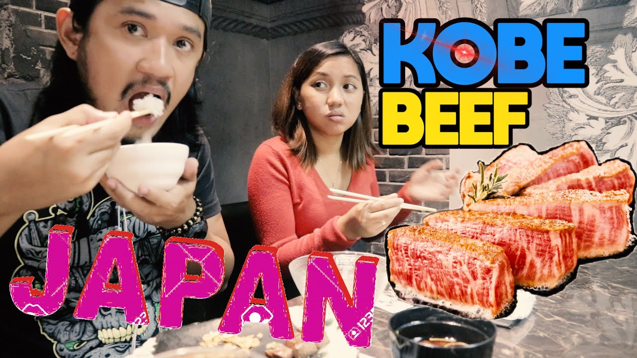Eating KOBE BEEF for the first time | Teppanyaki experience in Kobe ...
