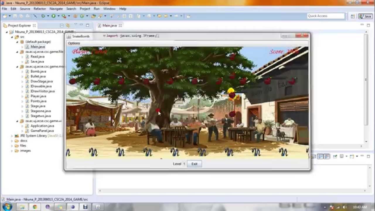 simple java game by Phillip Nkuna - YouTube
