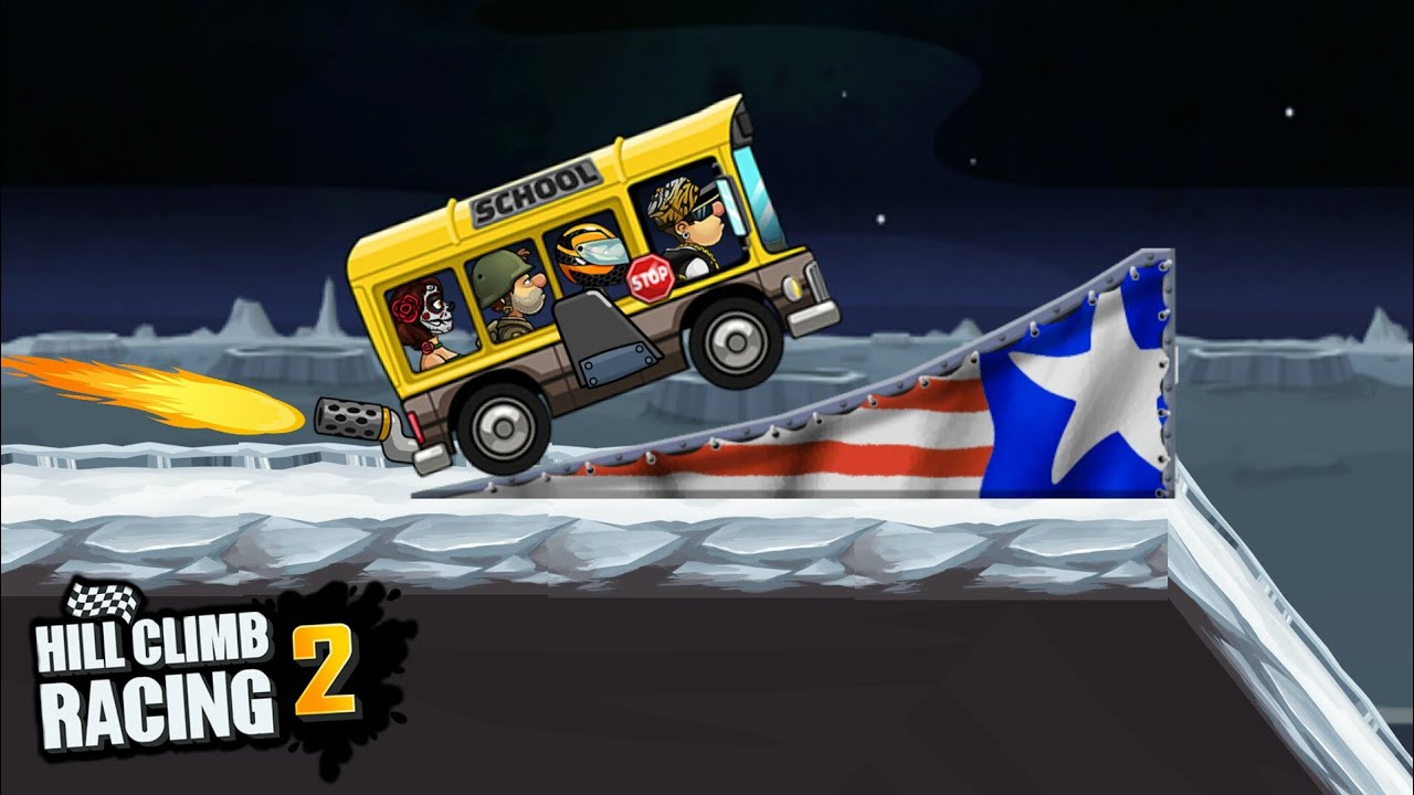 Hill Climb Racing 2 - The MOON JUMP Event - YouTube