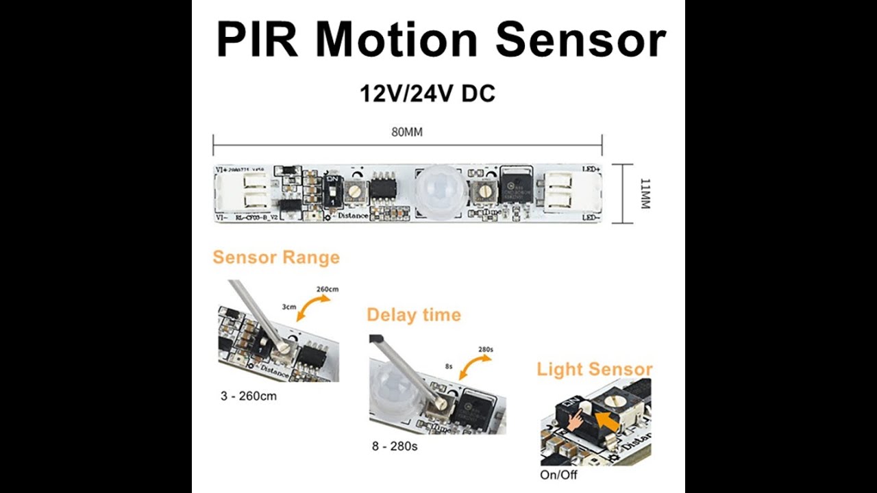 How to Get PIR motion Sensor PCB for Your LED Strip? - YouTube