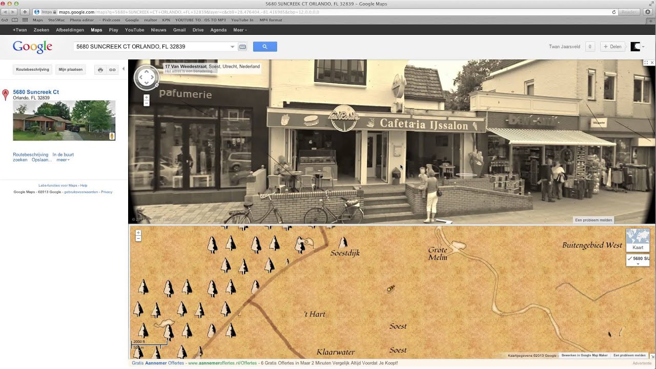 google street view old maps - YouTube