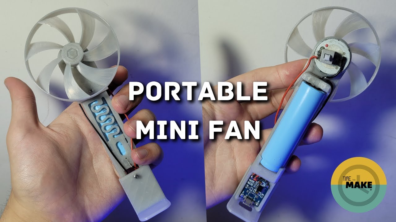 How to Make an AMAZING PORTABLE FAN - YouTube