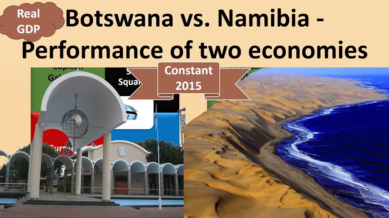 BOTSWANA vs. NAMIBIA - Wealth generation - Growth of two economies ...