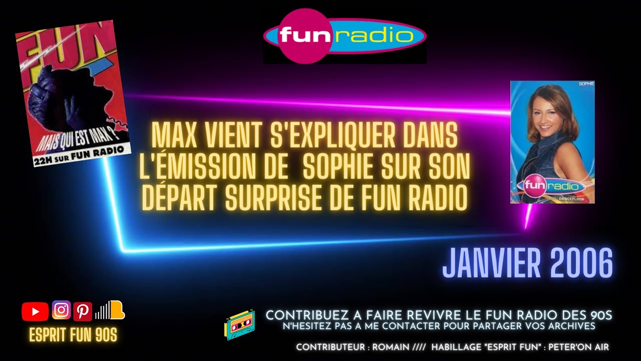 Max s'explique sur son départ surprise de Fun Radio dans l'émission de ...