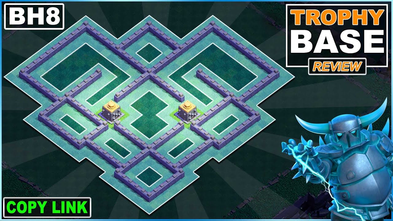 NEW BEST! Builder Hall 8 Base 2022 | COC BH8 base COPY LINK | Clash Of ...