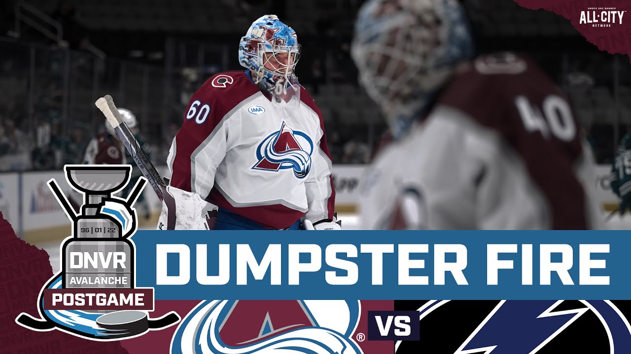 Colorado Avalanche go full dumpster fire against Tampa Bay Lightning ...