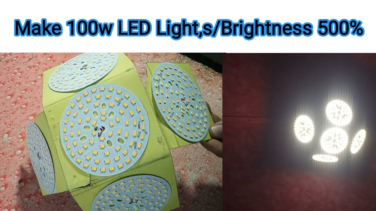 How To Make LED Light Bulb 100w | LED Bulb Repair | Energy Saver Bulb ...
