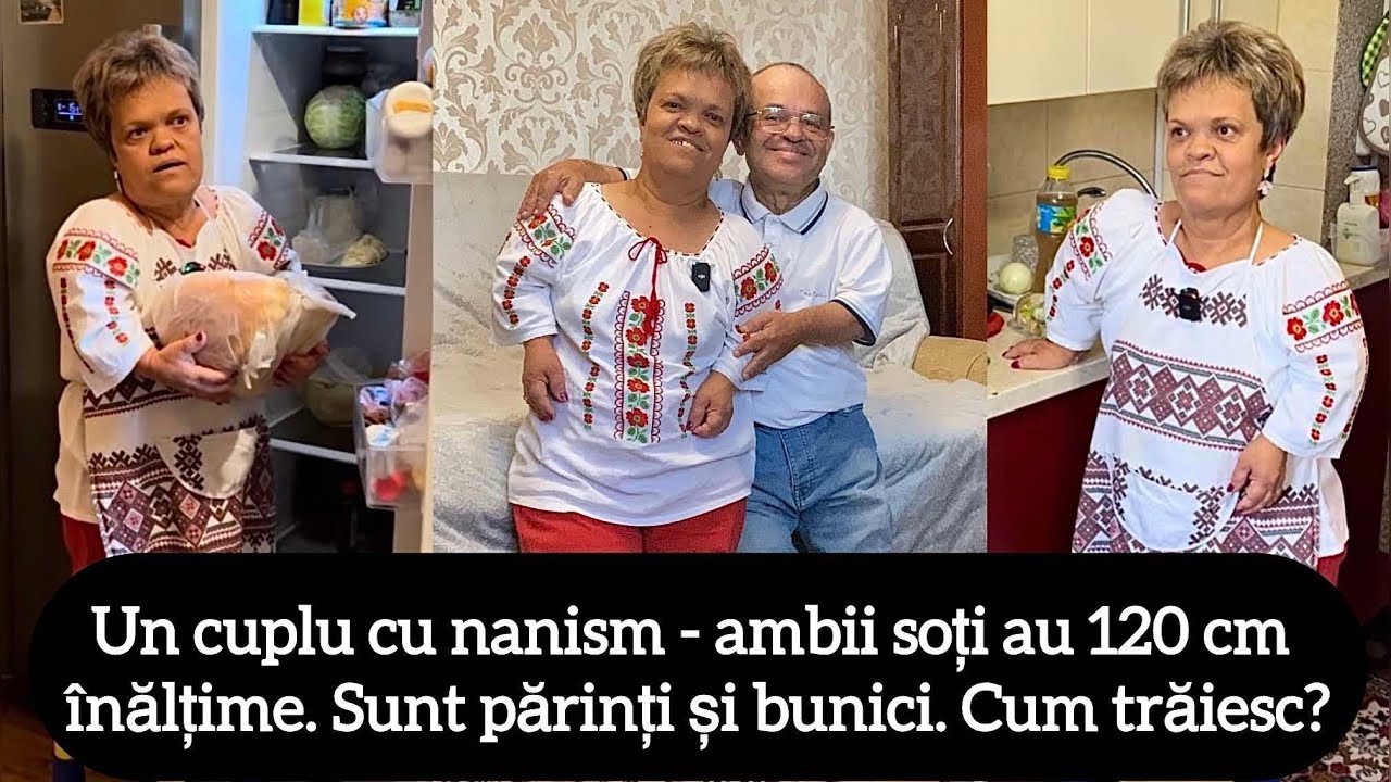 Un cuplu cu nanism - ambii soți au 120 cm înălțime. Sunt părinți și bunici. Cum trăiesc? - YouTube