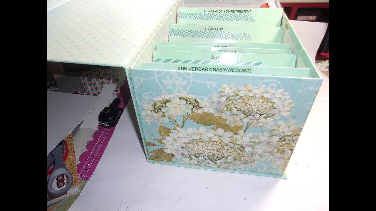 How to Organize Your Greeting Cards and Craft Projects - YouTube