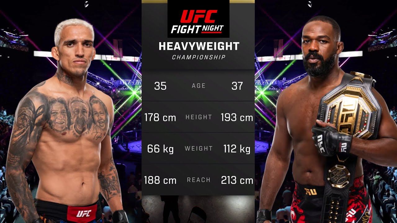 Charles Oliveira vs Jon Jones Full Fight - UFC 5 Fight Night - YouTube