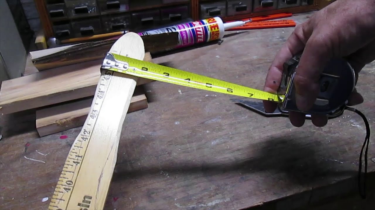 How to Make a Shoe Horn out of a Yard Stick - YouTube