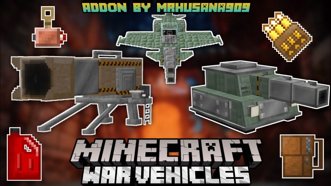 Minecraft Pe War Mod | MrHusana909's War Vehicles and Artilery - Mod ...
