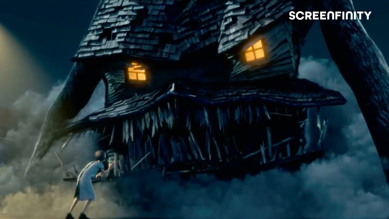The house is alive and angry | Monster House | Screenfinity - YouTube