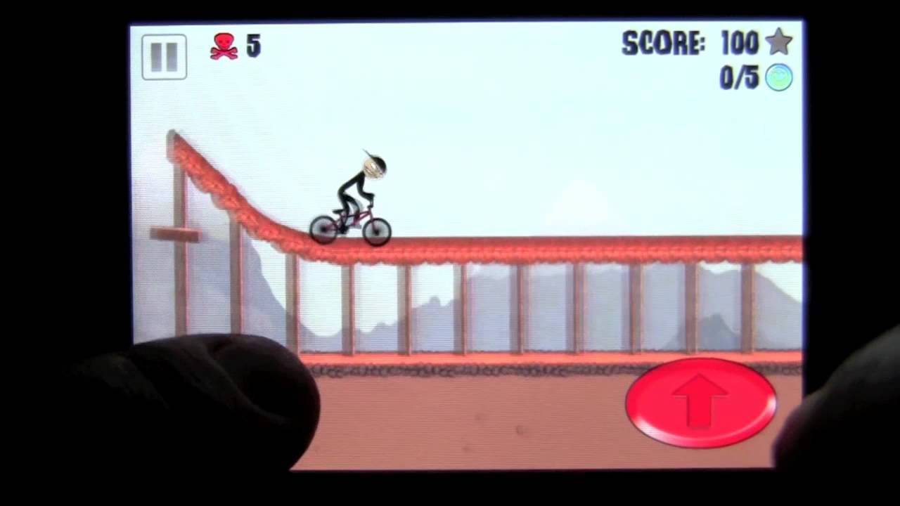 Stickman BMX iPhone App Review CrazyMikesapps - YouTube
