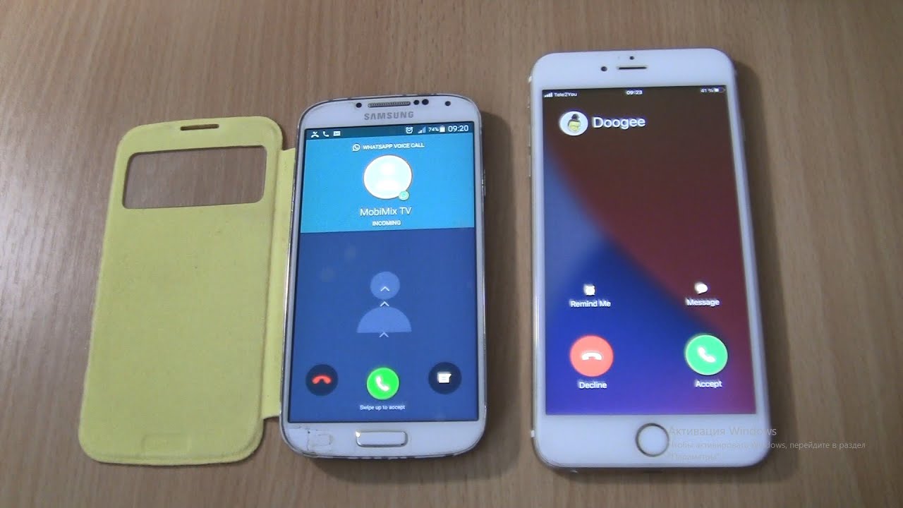 WhatsApp Fake on Samsung Galaxy S4 yellow cover via Fake call+Incoming ...