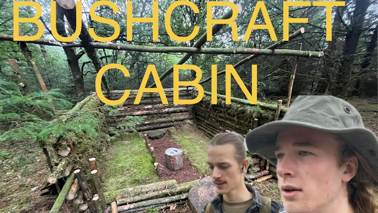 3 DAYS Building a Bushcraft Survival Log Cabin with Hand Tools ...