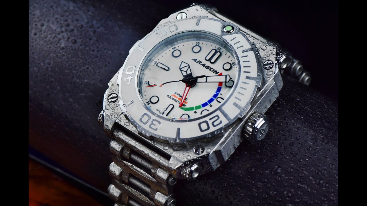 Aragon 48mm DF Divetank Power Reserve NE57 Automatic/WR500m Debuts Feb ...