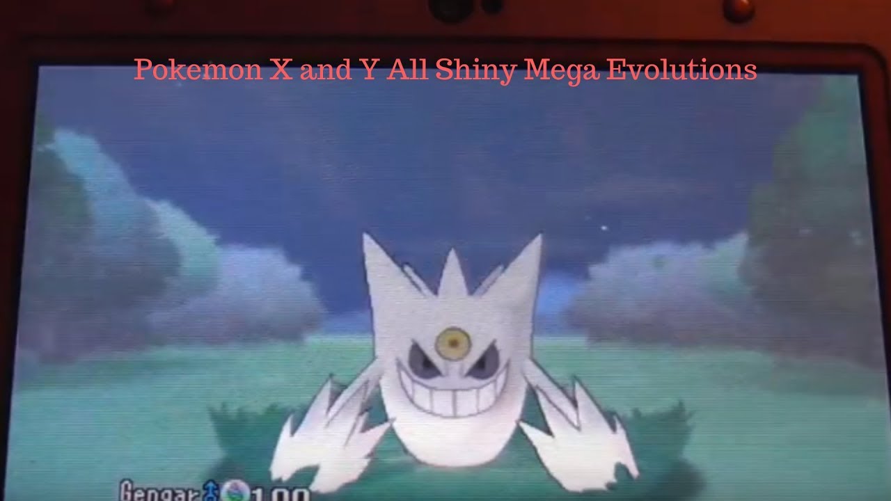 Pokemon X and Y All Shiny Mega Evolutions - YouTube