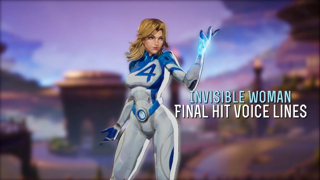 Invisible Woman's Unique Final Hit Voice Lines - YouTube