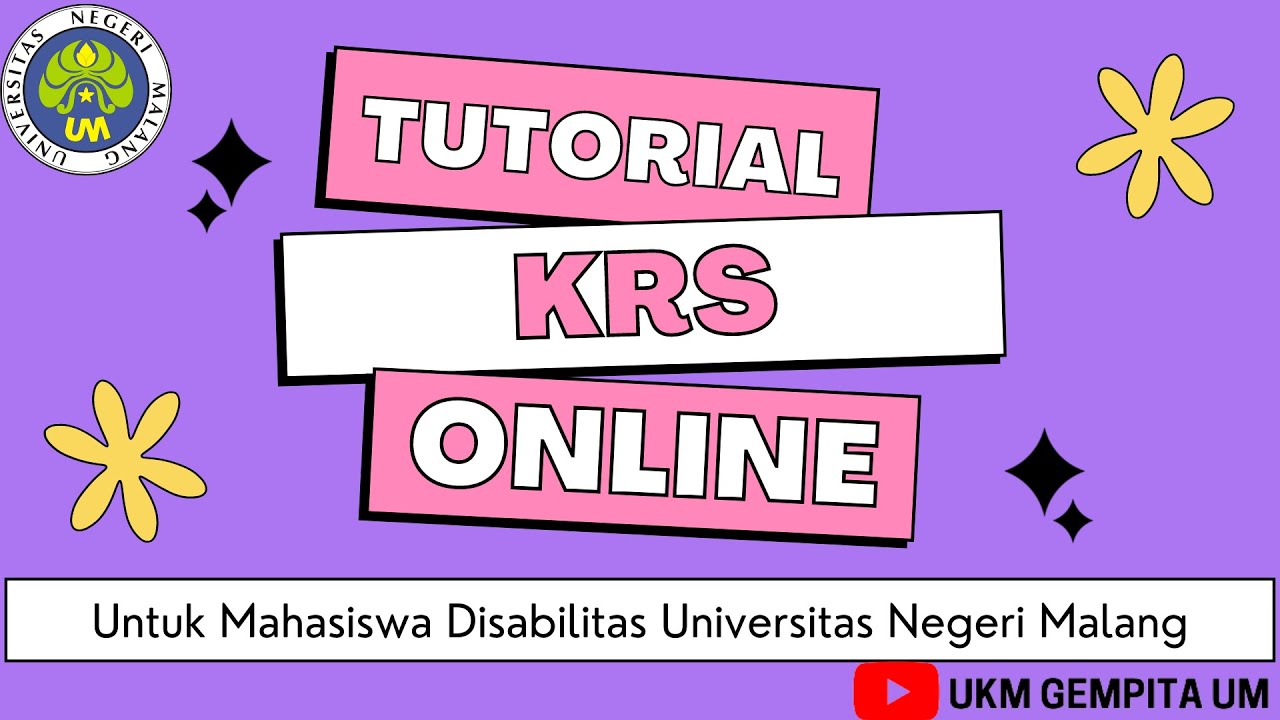 TUTORIAL KRS-an ONLINE-Bagi Mahasiswa Penyandang Disabilitas- Universitas Negeri Malang - YouTube