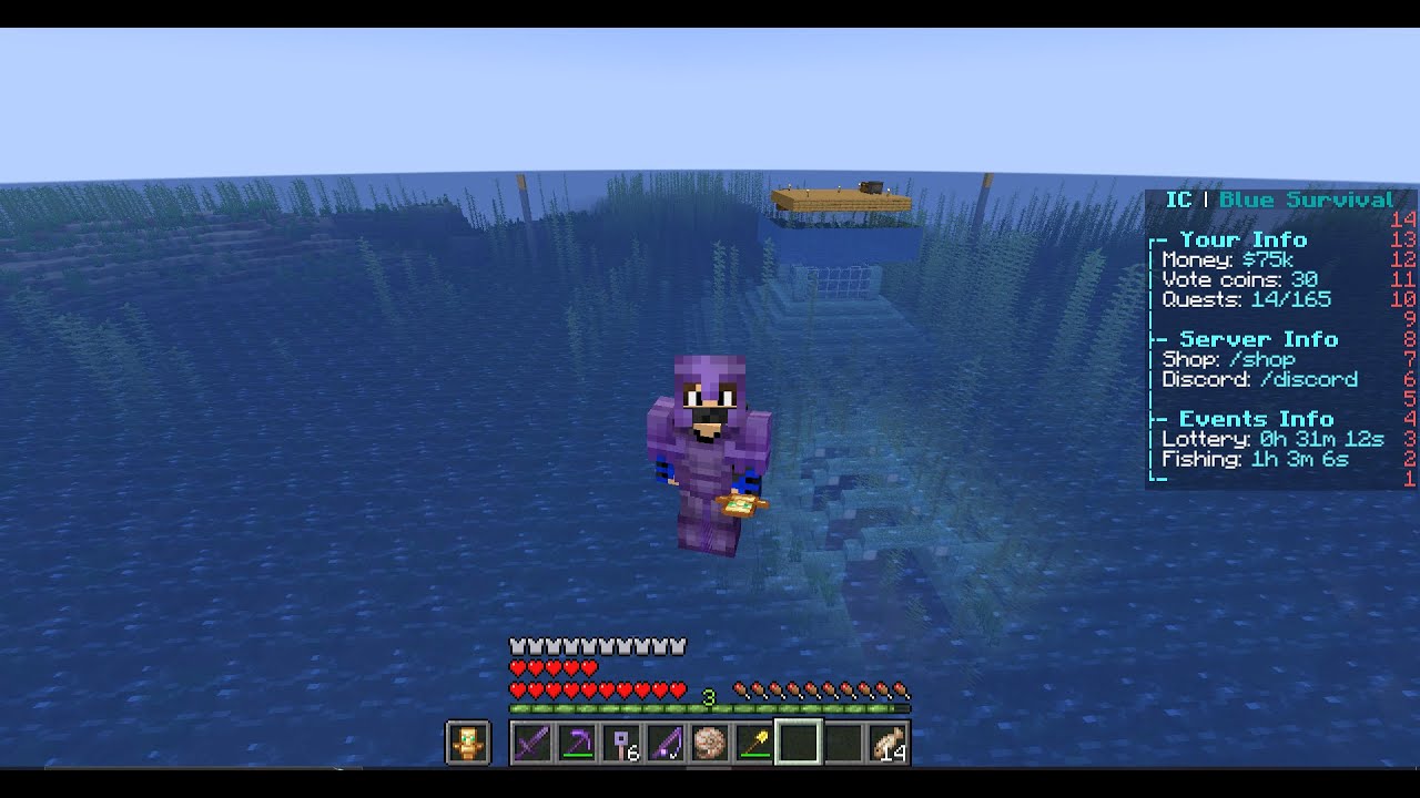 Minecraft Insanity Craft - draining the Sea monument - YouTube