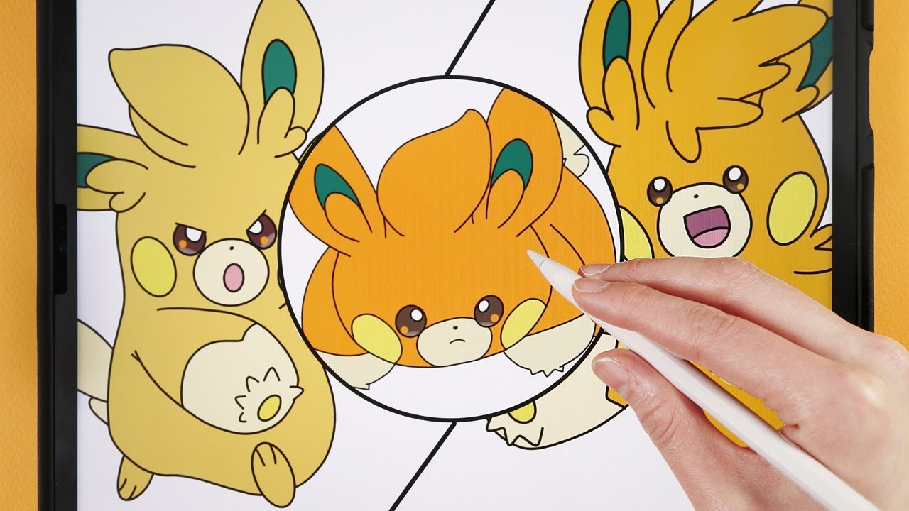 포켓몬 그리기 How To Draw pokemon -Pawmi,Pawmo,Pawmot / easy drawing ...