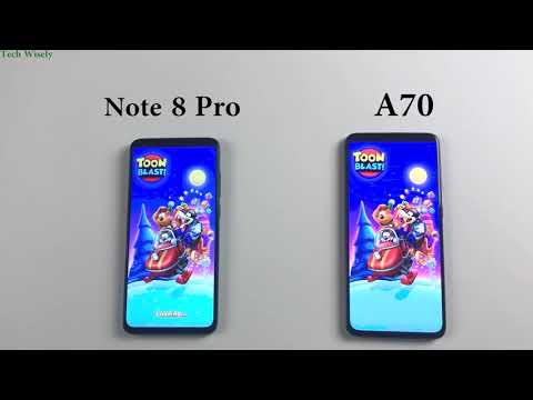 SAMSUNG A70 vs Redmi Note 8 Pro | Speed Test Comparison