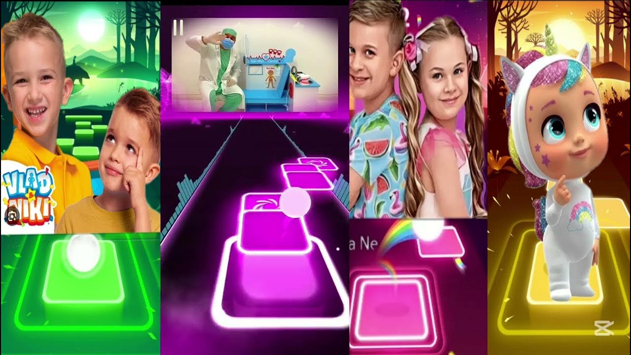 Vlad and Niki - Like Nastya - Diana And Roma - Little angel Coffin Dance Song - Tiles Hop EDM ...