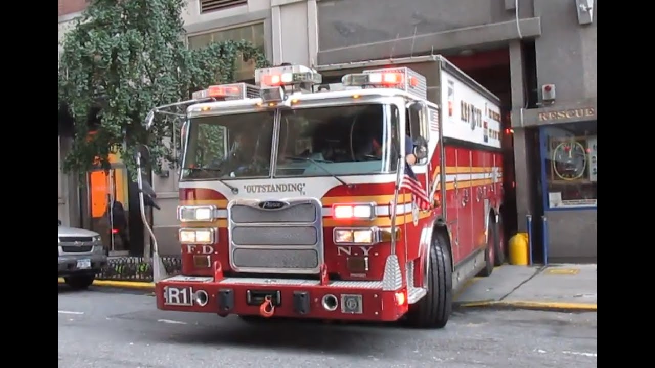 FDNY Rescue 1 Responding - YouTube