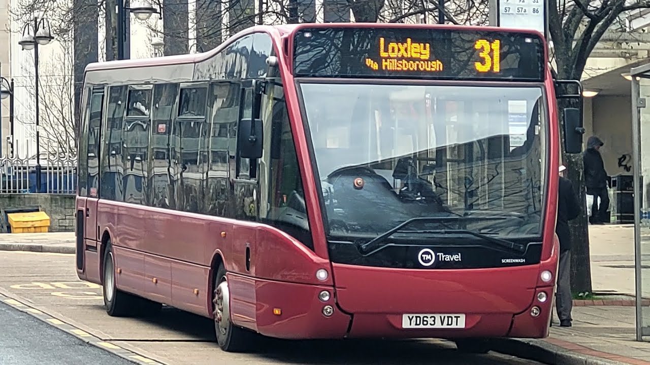 TM travel 833 YD63 VDT Optare versa back on road after 2yrs vor - YouTube