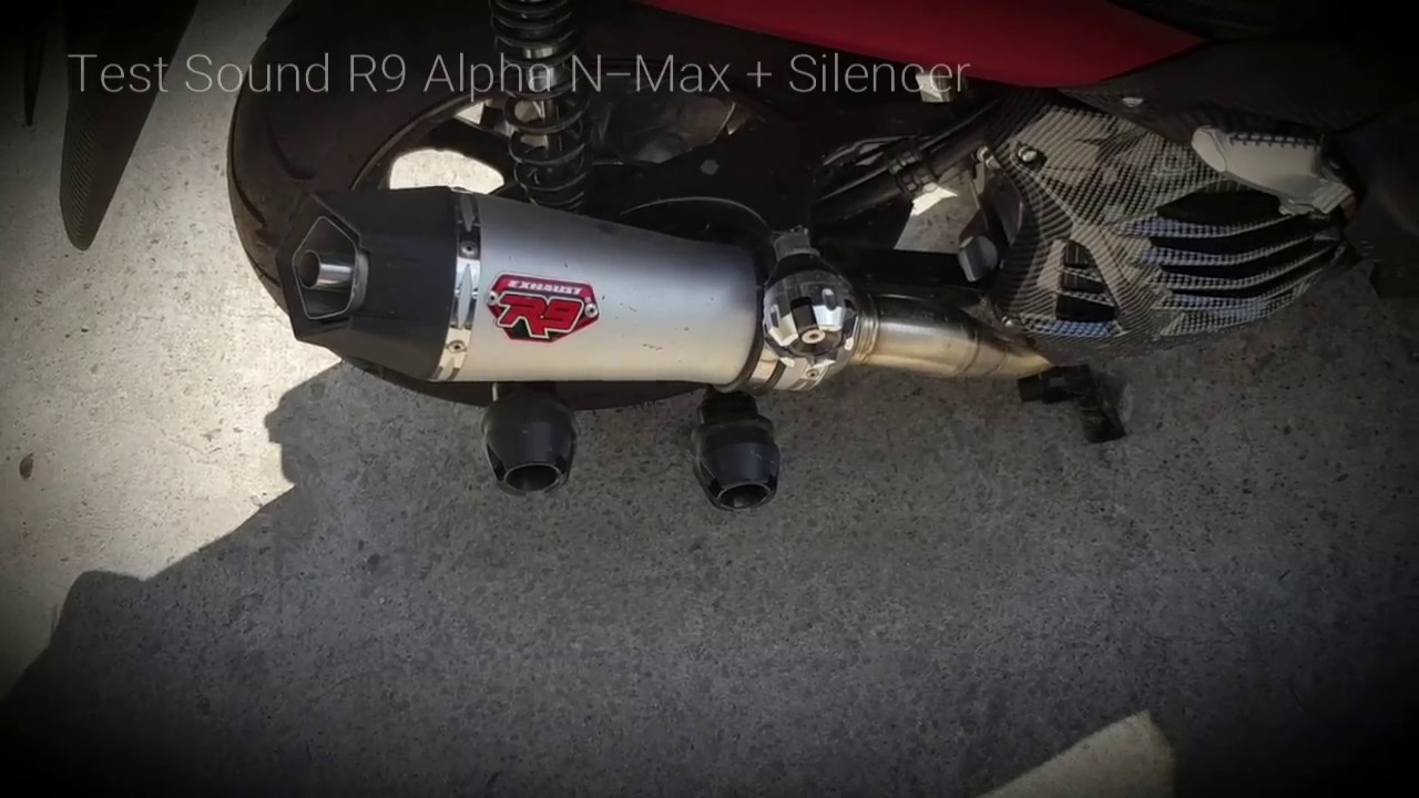 Test sound Knalpot Muffler R9 Alpha Nmax with DB Killer - YouTube