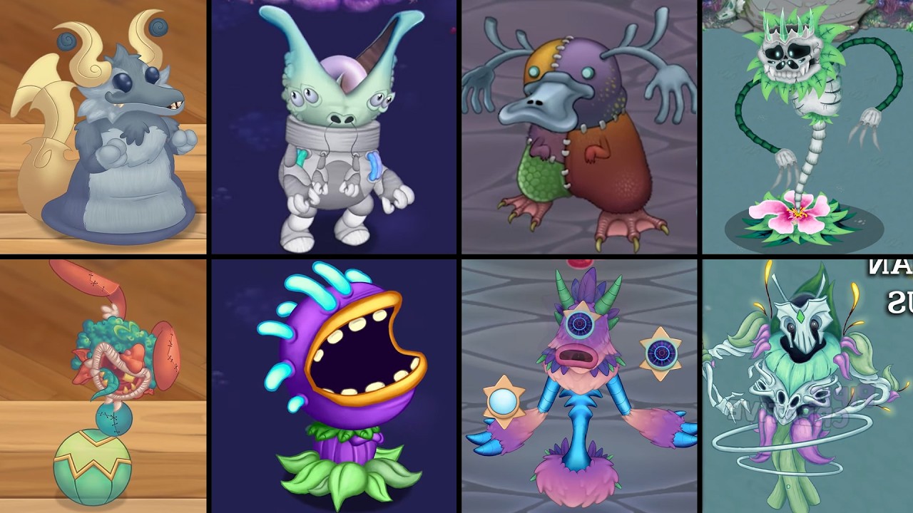 ALL Monsters Bone Island vs Ethereal Island Vs Seasonal Shanty Fanmade ...