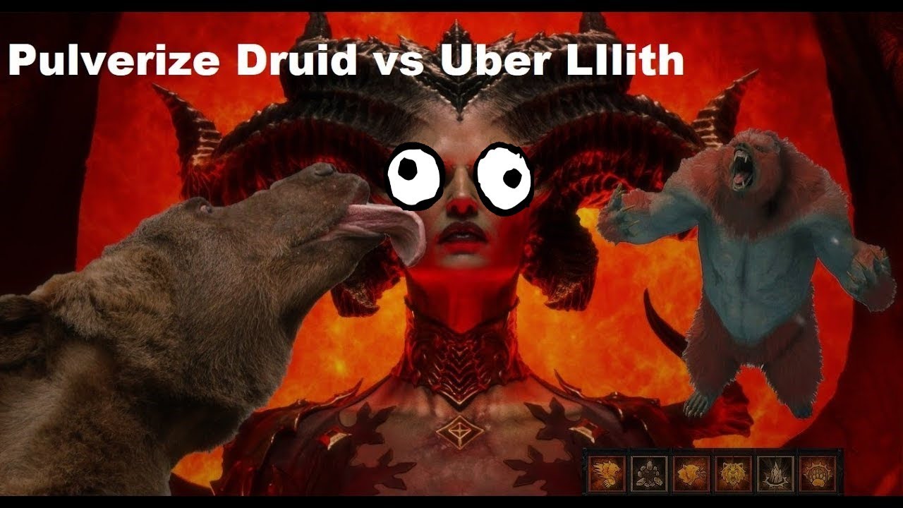 Uber Lilith Solo with Pulverize Druid - Diablo4 Season 2 - YouTube