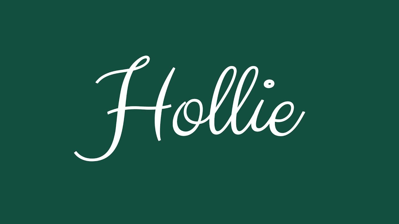 Hollie English Cursive Handwriting Tutorial - YouTube
