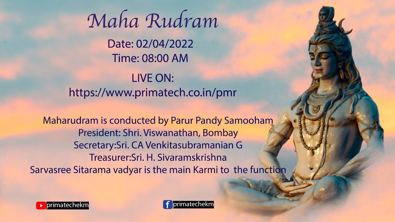 Maha Rudram - Paroor Samooham - LIVE - YouTube