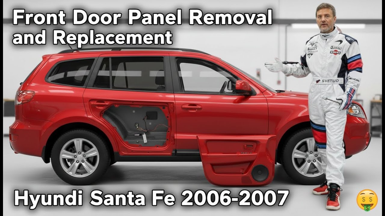 How to Remove the Door Panel on a Hyundai Santa Fe (2006-2012) - YouTube