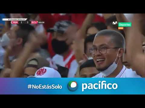 PERÚ 🇵🇪 1-1 🇪🇨 Ecuador ¡GOOOOOOOL! ¡APARECIÓ FLORES PARA EMPATARLO! ¡VAMOS, PERÚ!