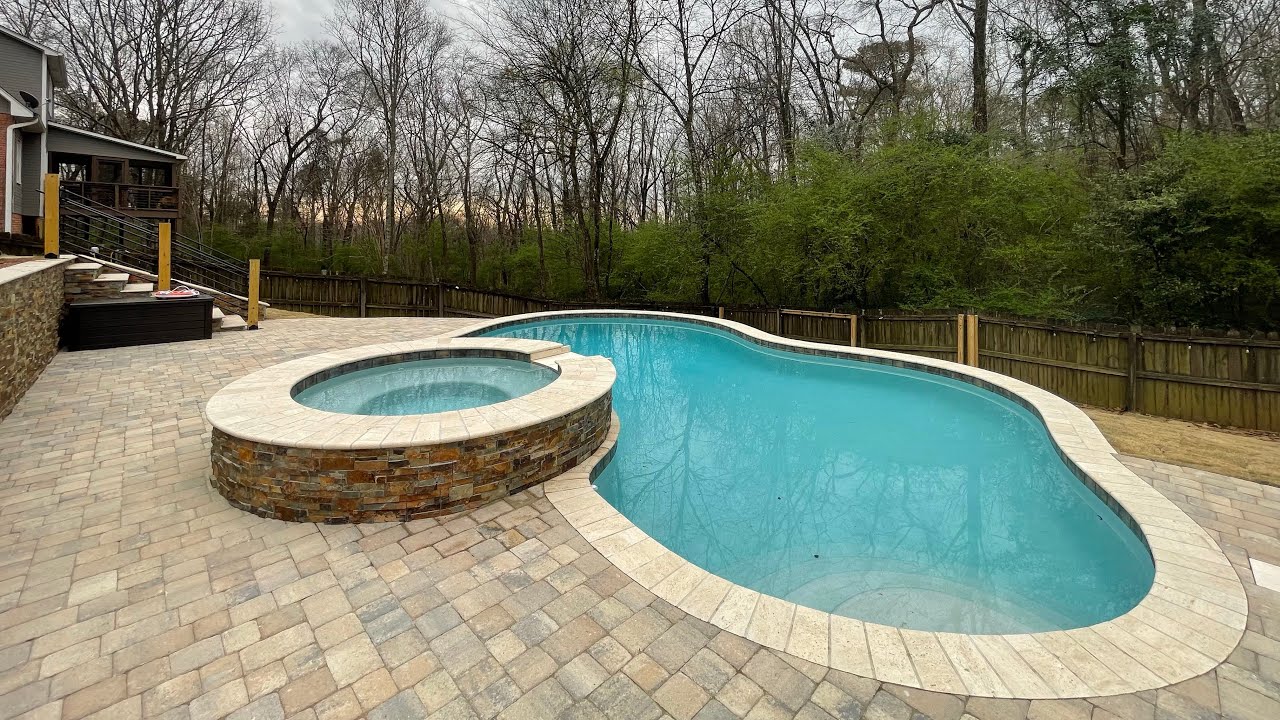 How to build a pool on a slope - YouTube