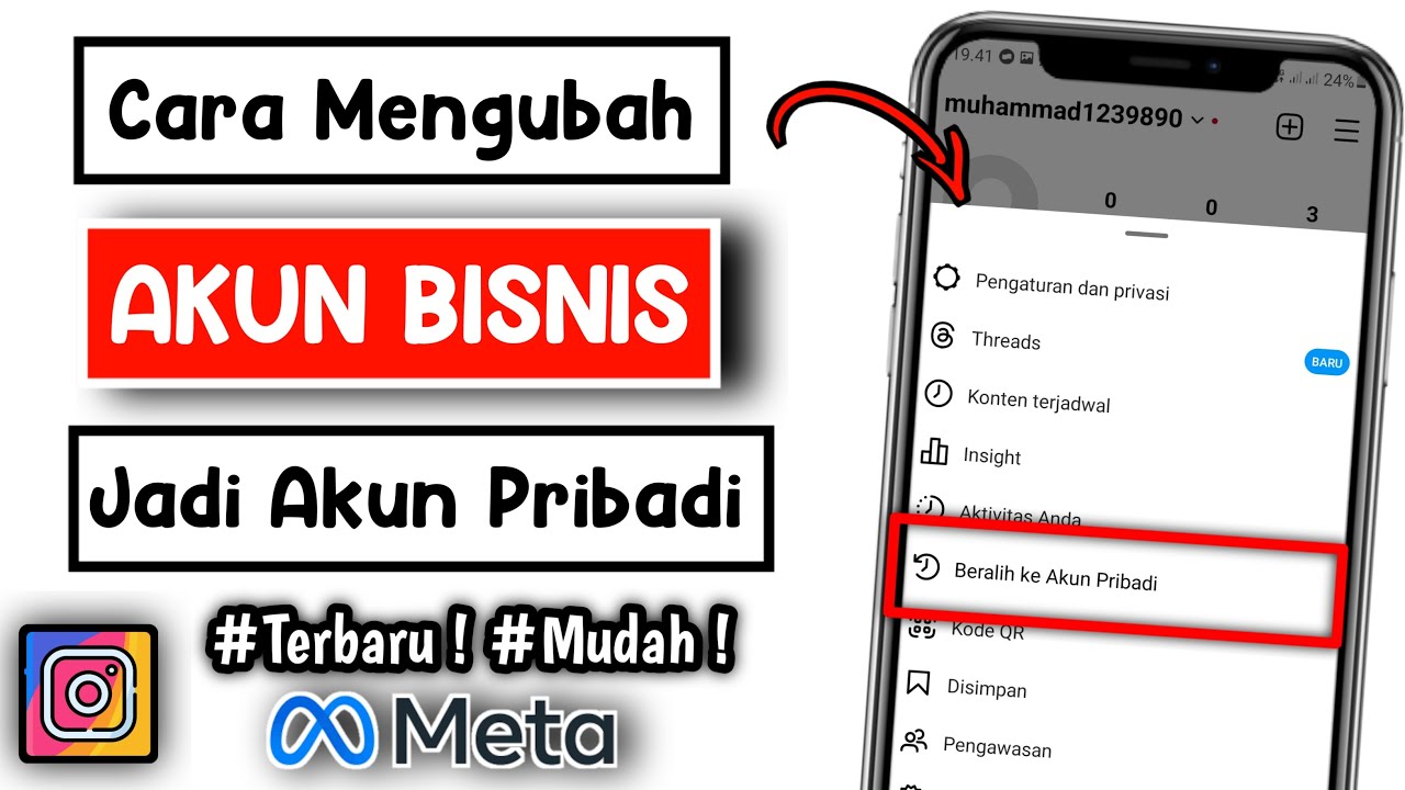 Cara Mengubah Akun Bisnis ke Akun Pribadi Instagram Meta - TERBARU 2023 ...