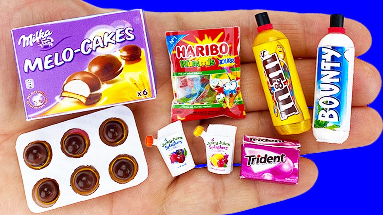 11 DIY MINIATURE FOOD AND SWEETS HACKS AND CRAFTS !!!! - YouTube