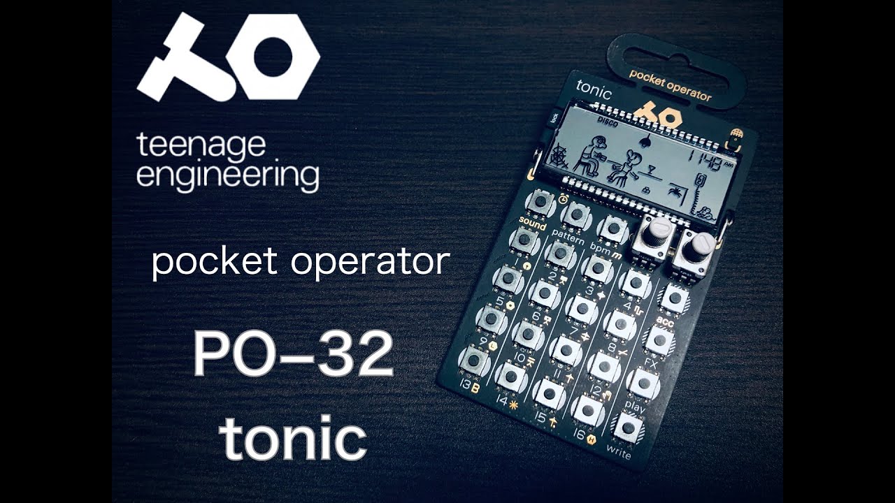 Teenage Engineering pocket operator PO-32 tonic default setting sounds ...