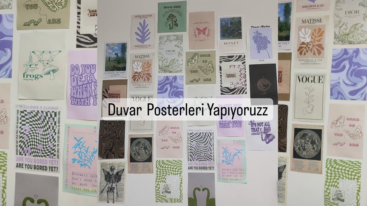 Duvar Posteri Nasıl Yapılır? - YouTube