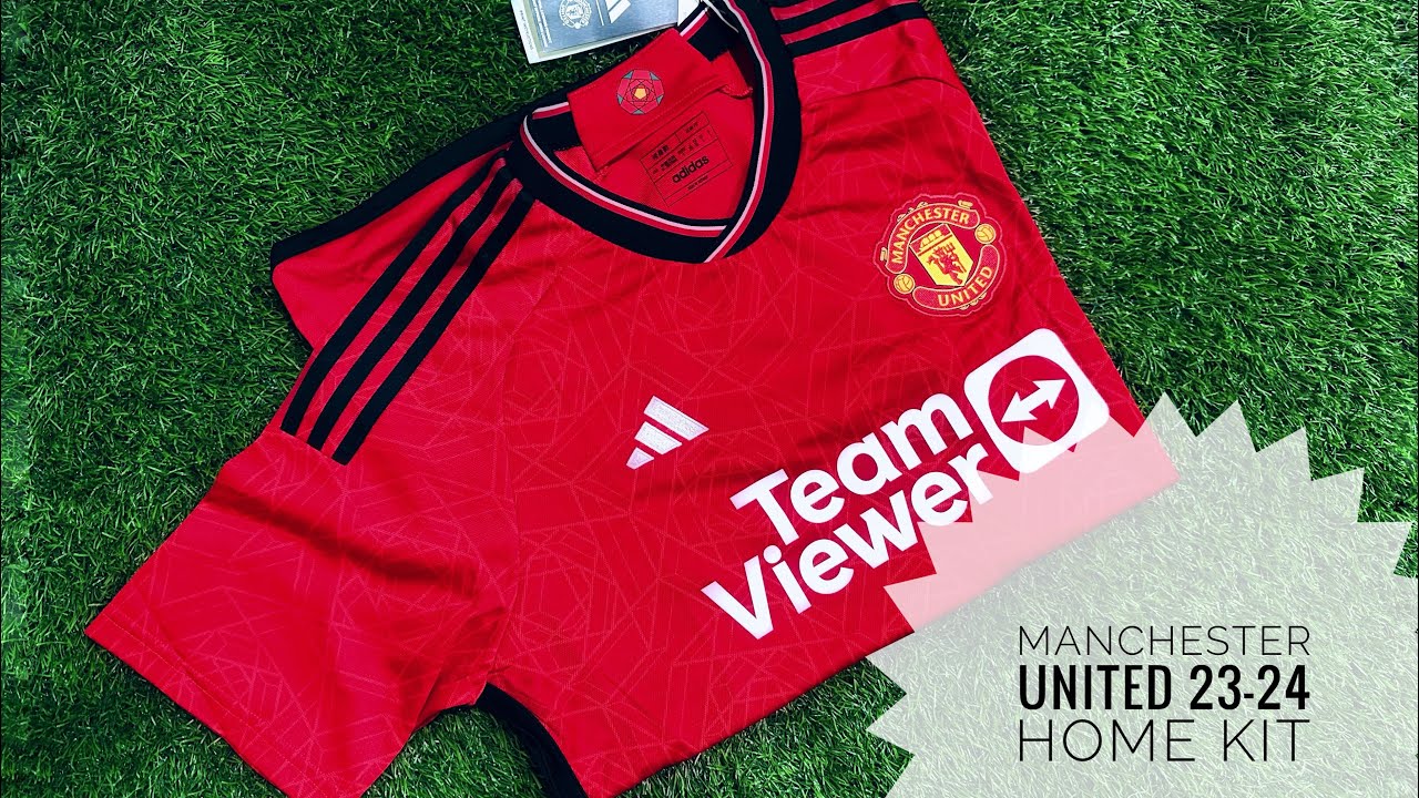 Manchester United 23/24 home kit adidas unboxing - YouTube