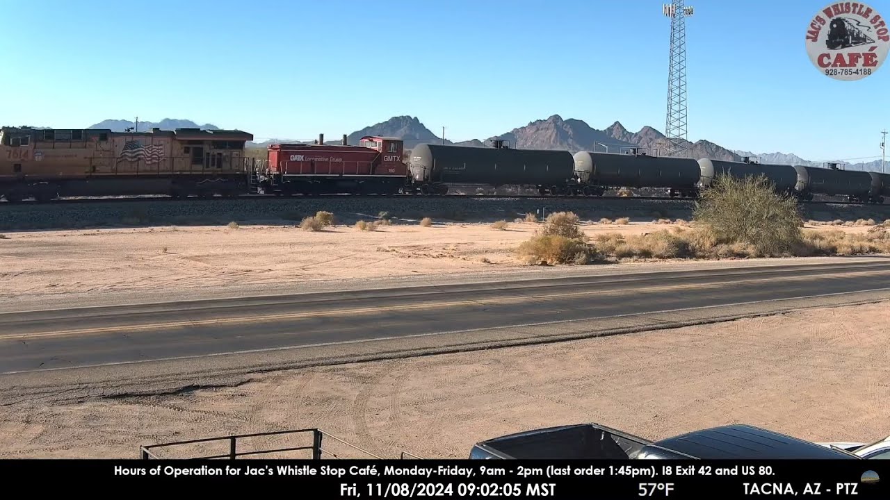 GMTX 150 SW1500 EB at Tacna AZ on 2024.11.08 - YouTube