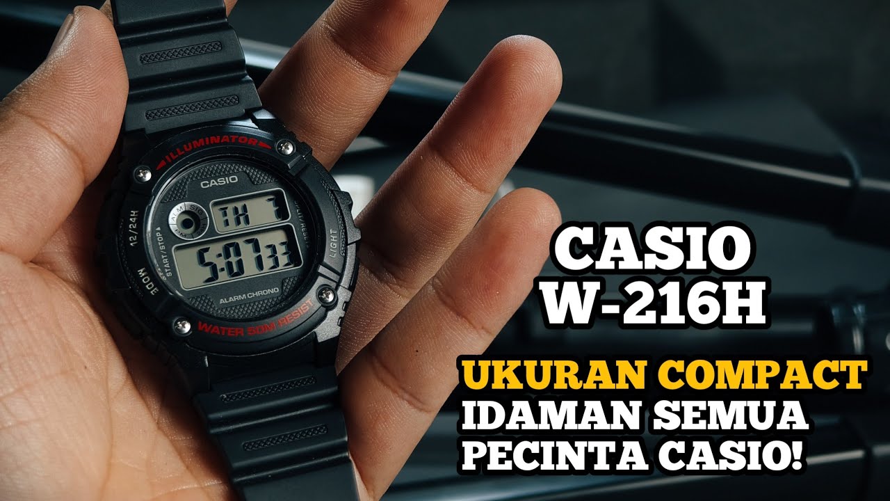 REVIEW DAN CARA SETTING JAM TANGAN GENERAL CASIO W-216H | SERI LAMA TAPI TETAP POPULER‼️ - YouTube
