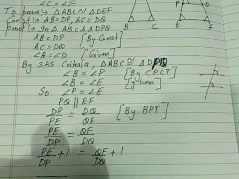 Theorem 6.3: AAA Similarity Theorem, Class 10th Math - YouTube