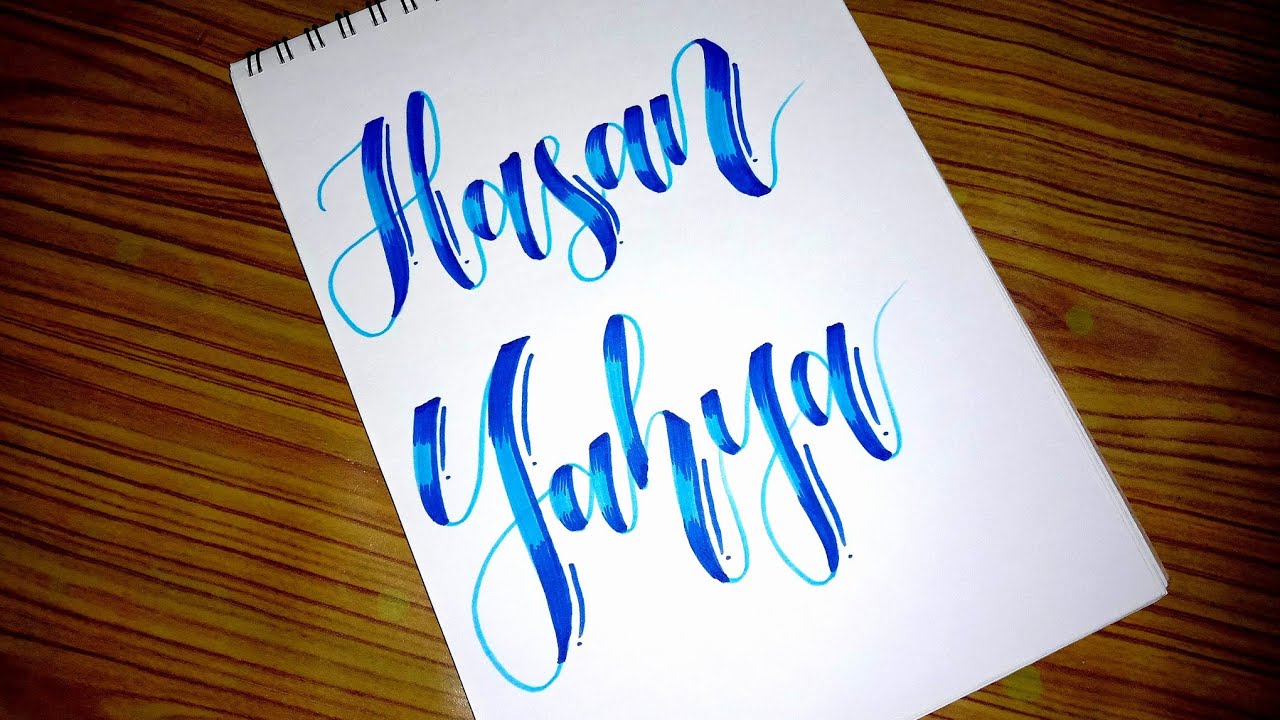 Membuat Lettering Nama Dengan Menggunakan Spidol - hand lettering ...